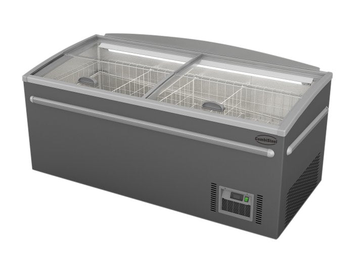 Combisteel Supermarket Chest Freezer Grey Head Element Automatic Defro ...