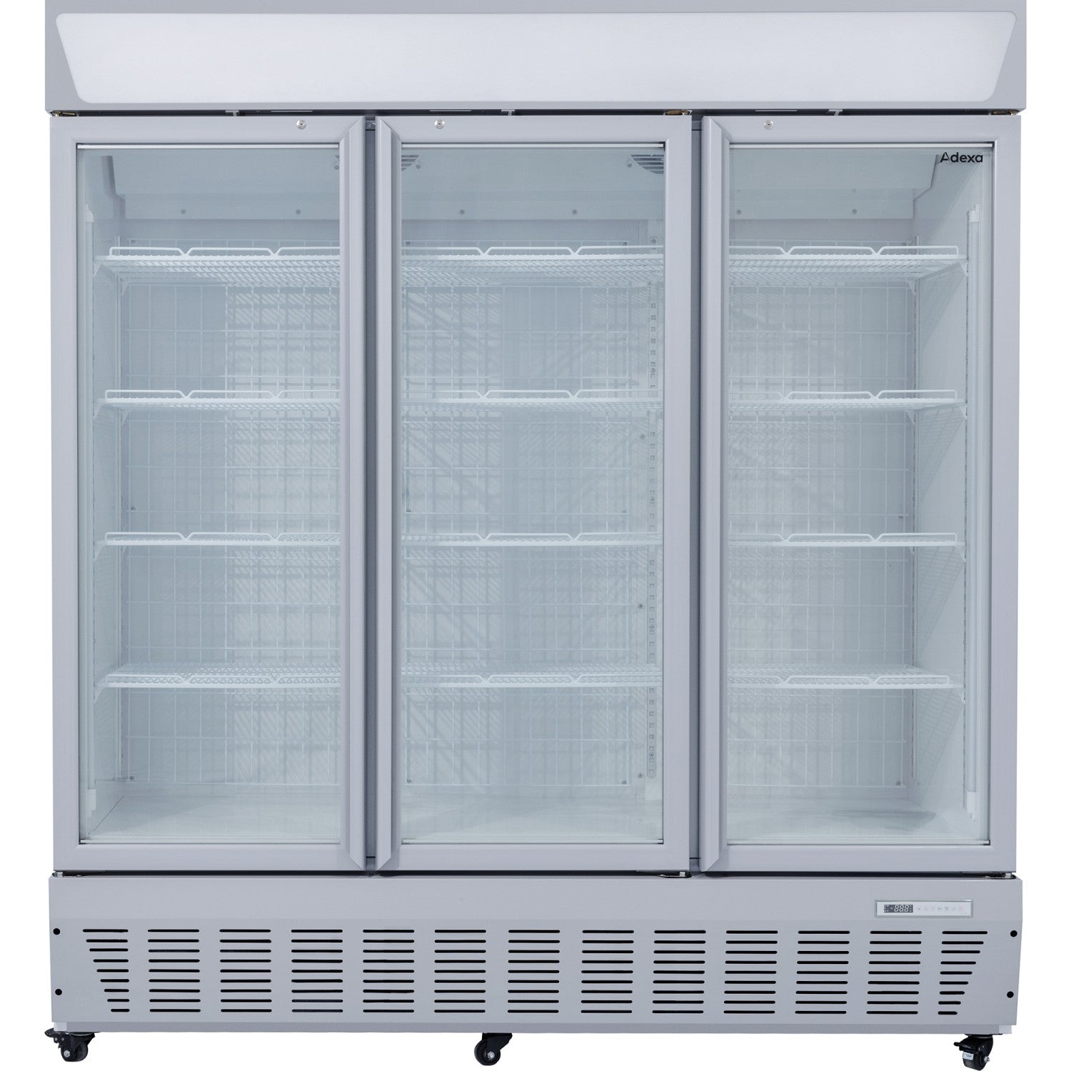 Commercial Display Freezer Upright 1500 litres Triple Hinged glass doo ...