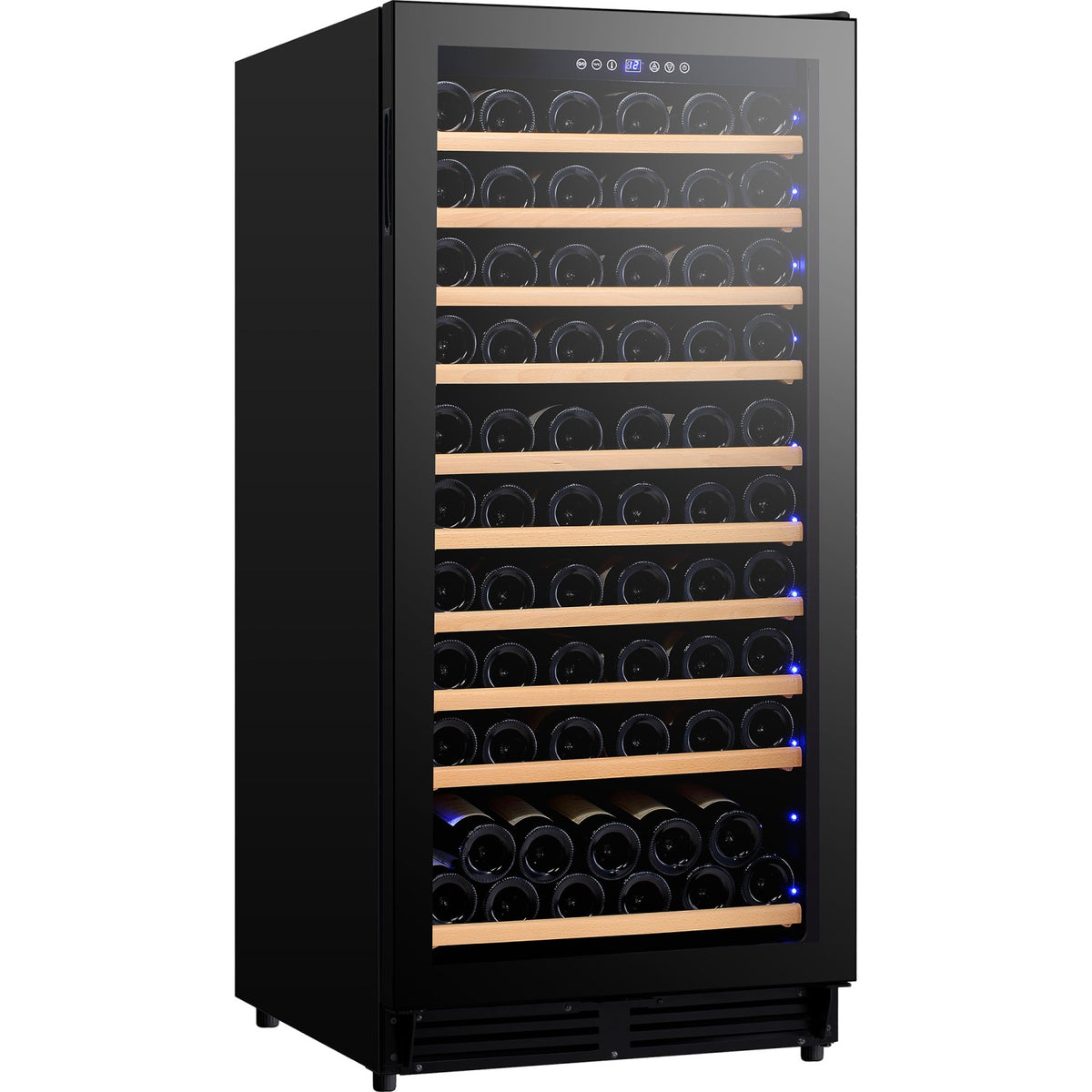 Commercial Wine Cooler 10 Shelves 285 Litres 110 Bottles Single Temper ...