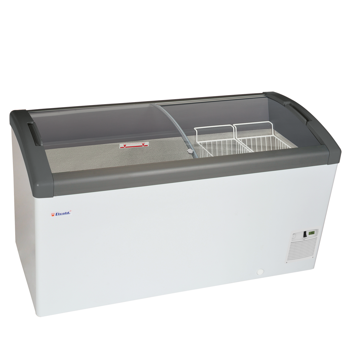 Elcold - Sliding Curved Glass Lid Chest Freezer - FOCUS 151 (ECO DESIG ...