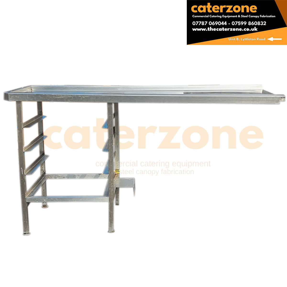 Drain table for dishwasher right side 170x60x92cm - Used – Caterzone
