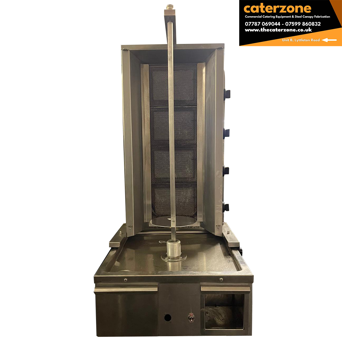 4 Burner Kebab Machine Shawarma Gas Doner Machine Refurbished – Caterzone