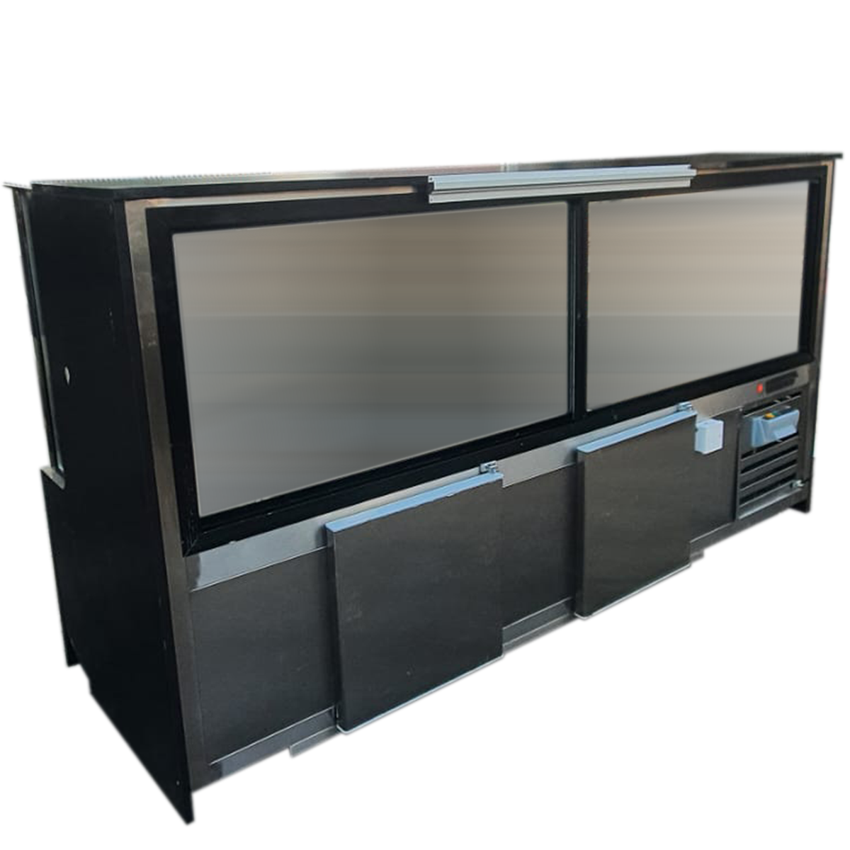 Meat Display Serve Over Counter Fridge 2 shelf 241x83x132cm - Refurbis ...