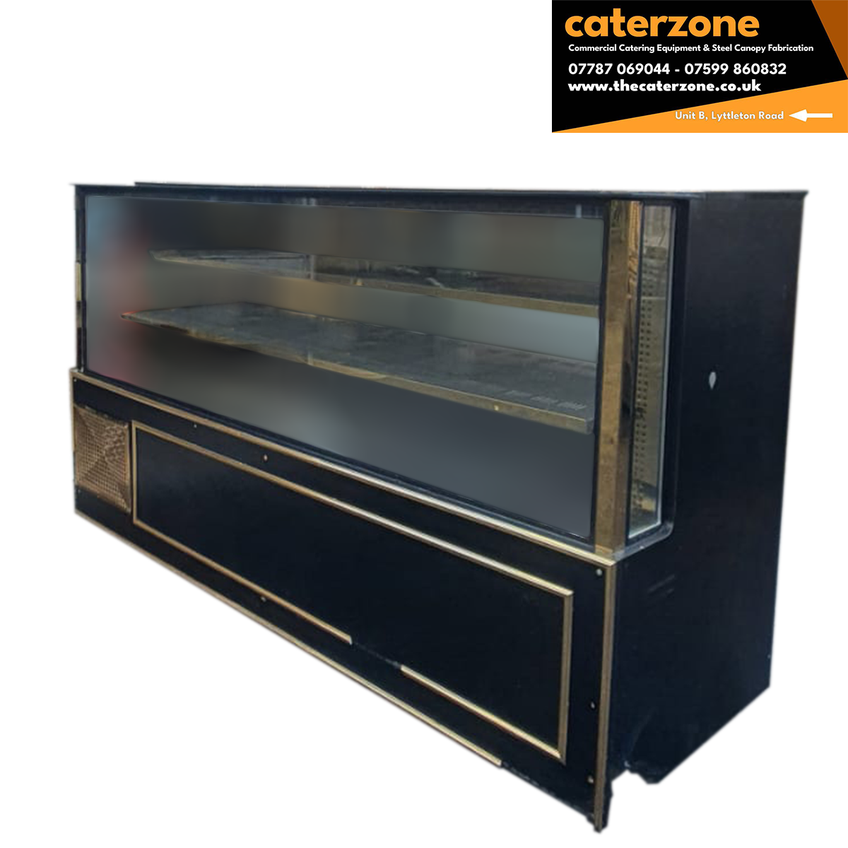 Meat Display Serve Over Counter Fridge 2 shelf 241x83x132cm - Refurbis ...