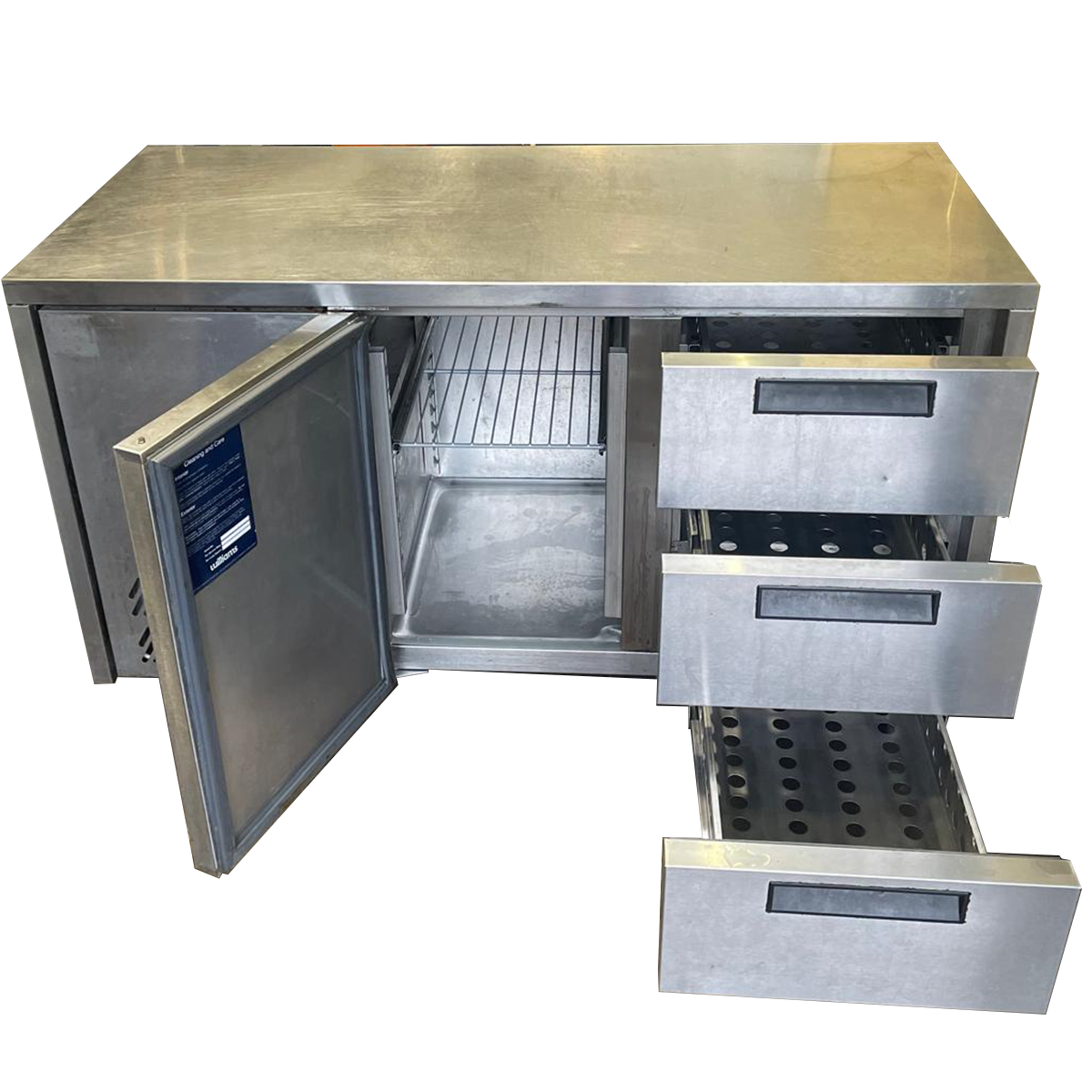 Williams Bench Fridge 1 Door 3 Drawers Refurbished – Caterzone