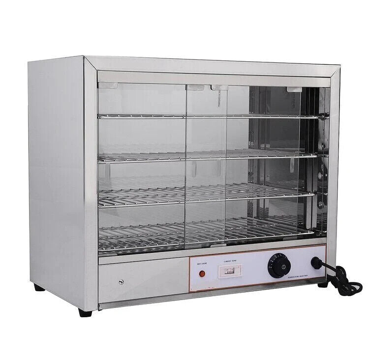 Pie Cabinet and Warmer 4 Shelves Heated Display Hot Cabinet Countertop ...