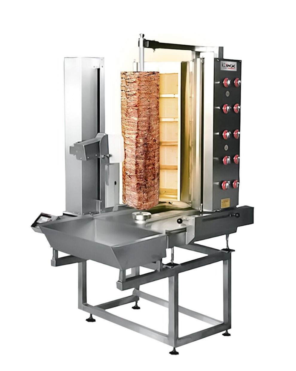 Robot Doner Kebab Machine 10 Burner 150KG Automatic Shawarma 106x124x1 ...