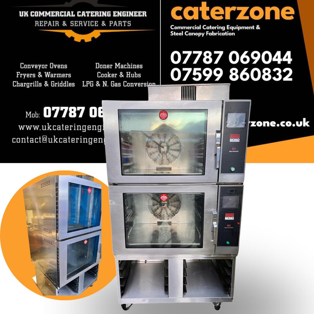 2x Mono Eco Touch Oven 2x4 Tray 3phase with Test Certificate Excellent ...